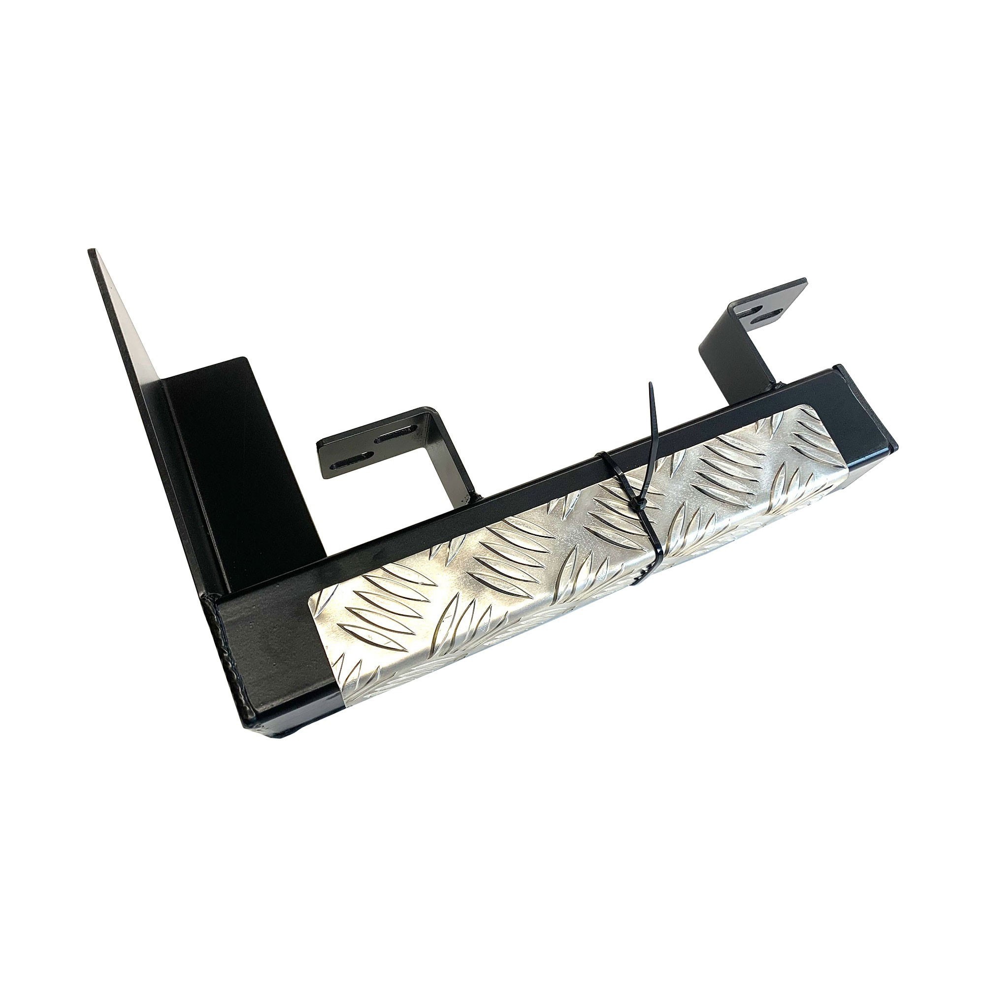 GAL025HG Heavy Duty Rear Bumperettes Galvanised with Chequer Plate Per Pair