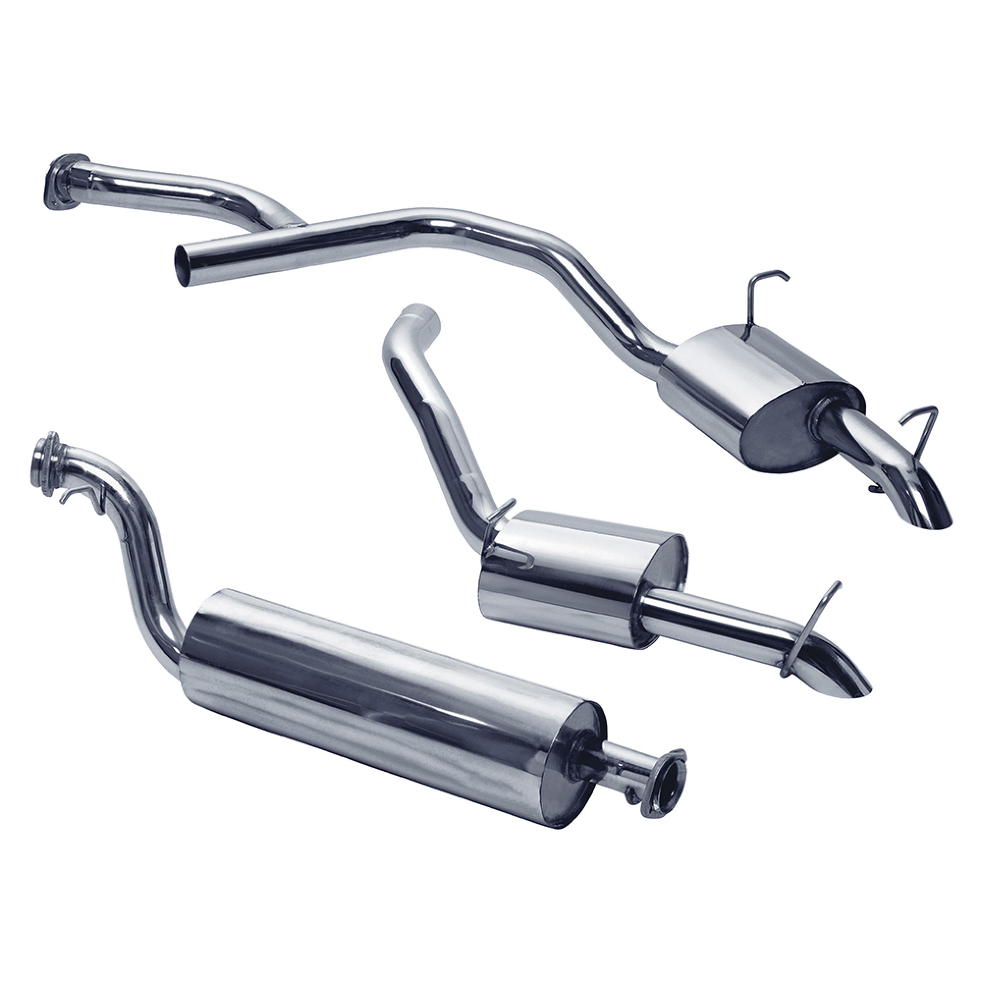 Range Rover P38 2.5 Bmw Stainless Steel Exhaust System Centre Box Silencers Rhs Lhs