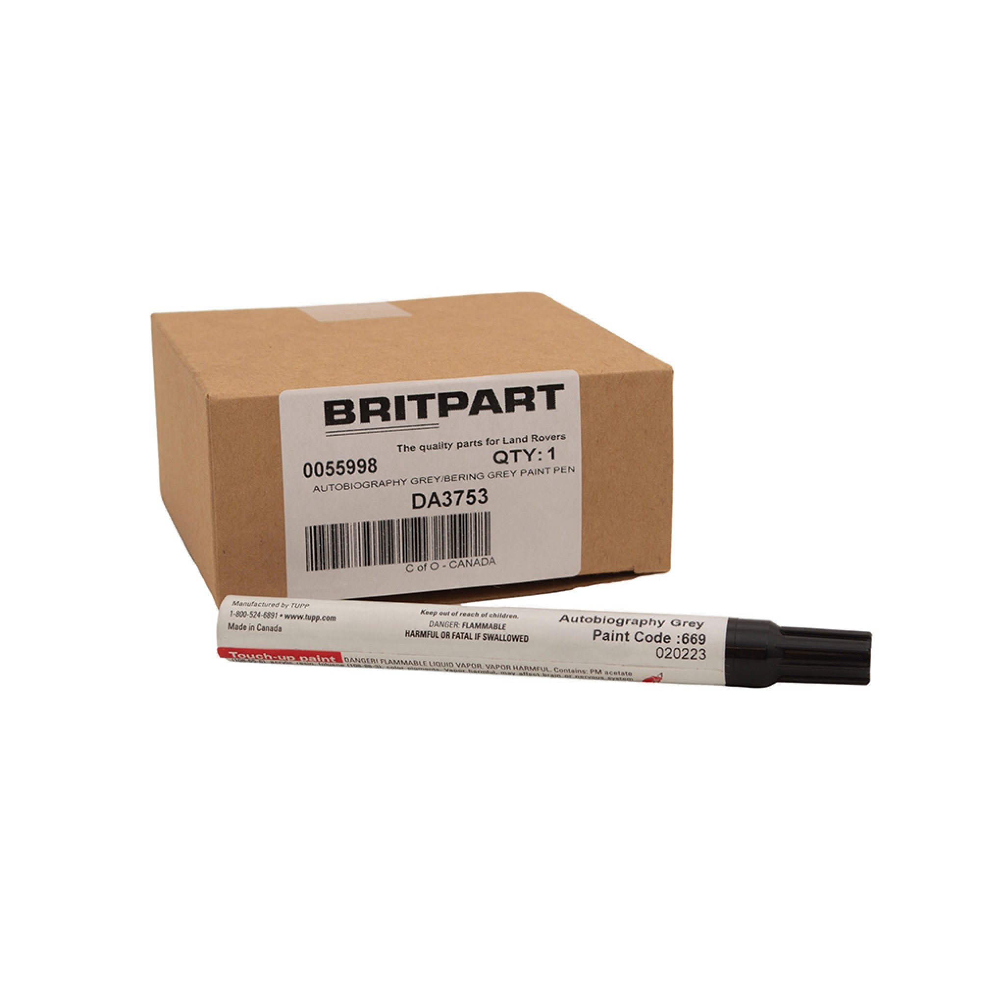 DA3753 - Tupp Touch up Paint Pen - Bering Grey/Autobiography Grey ...